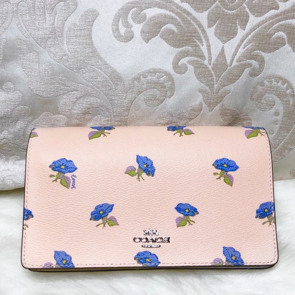 Coach | Bags | Coach Nwt Pink Floral Walletcrossbody Bag | Poshmark
